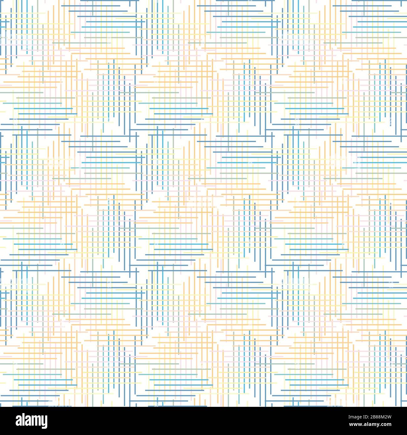 Whimsical woven criss cross lines seamless pattern. Vector gradient ...