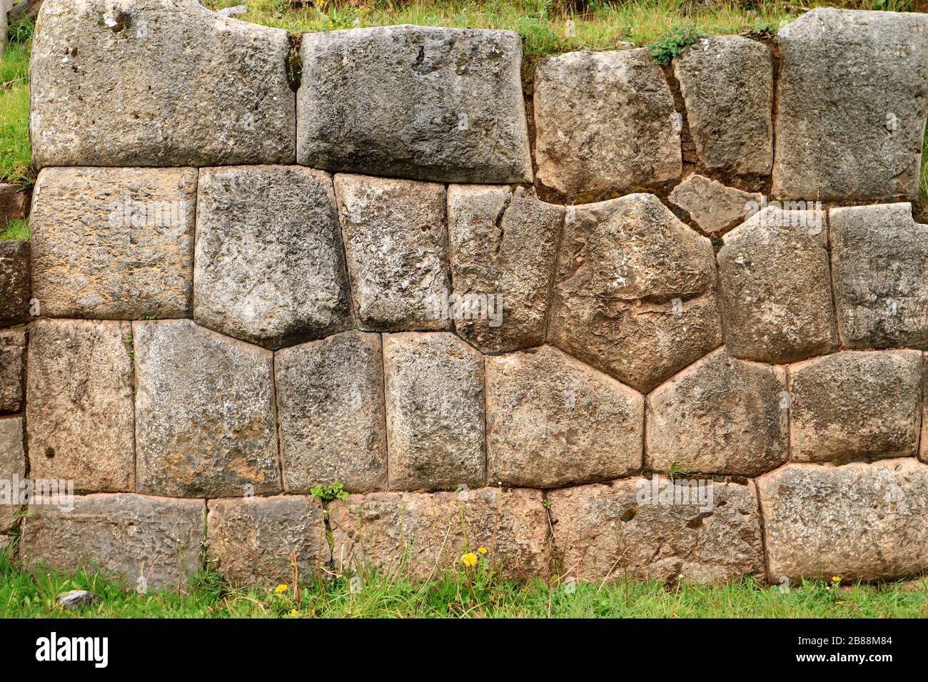 Remains of the Stone Walls of Sacsayhuaman Citadel, Unique Inca Stone ...