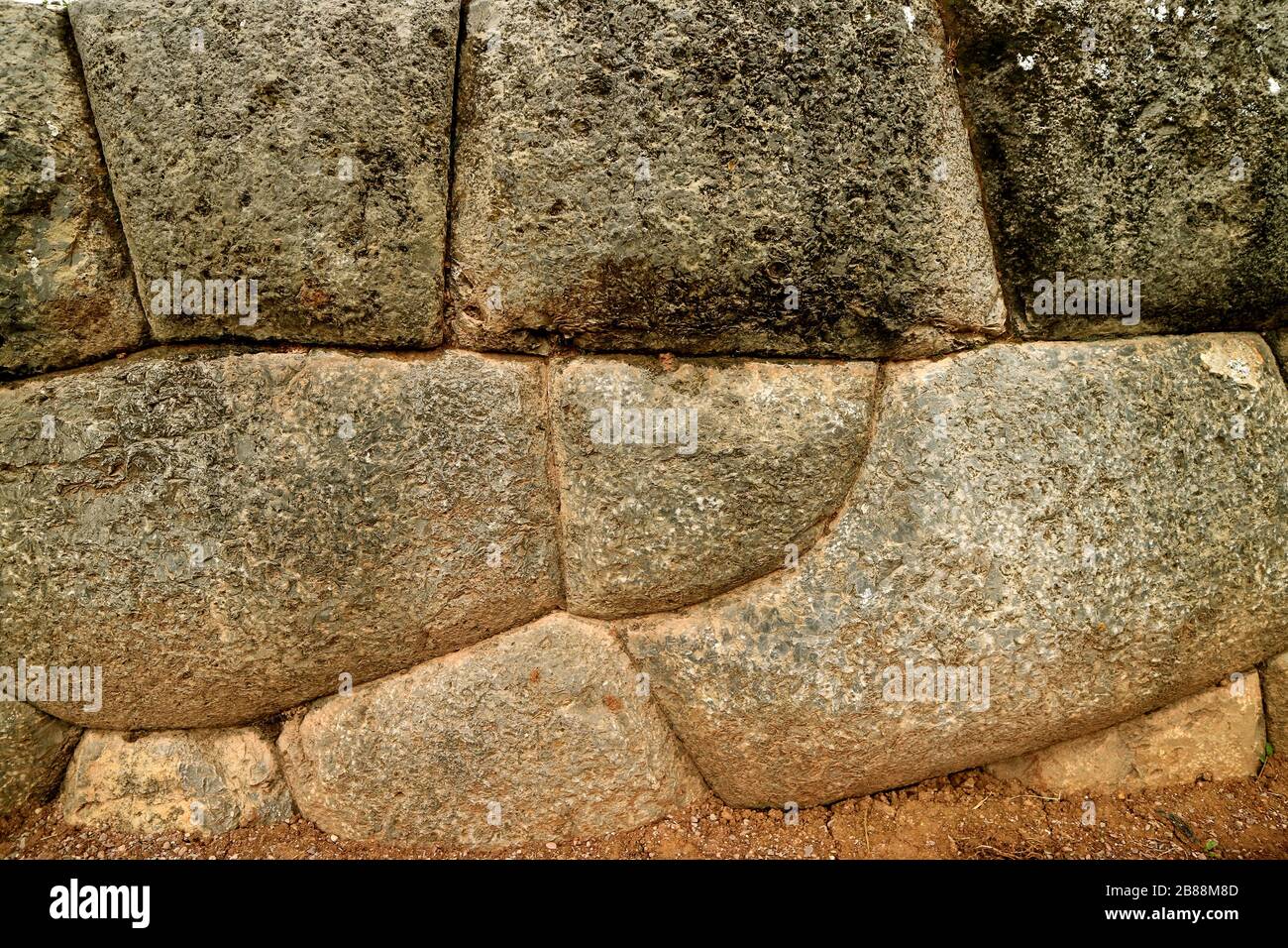 Front View of Unique Inca Stonework of Sacsayhuaman Citadel Stone Wall ...