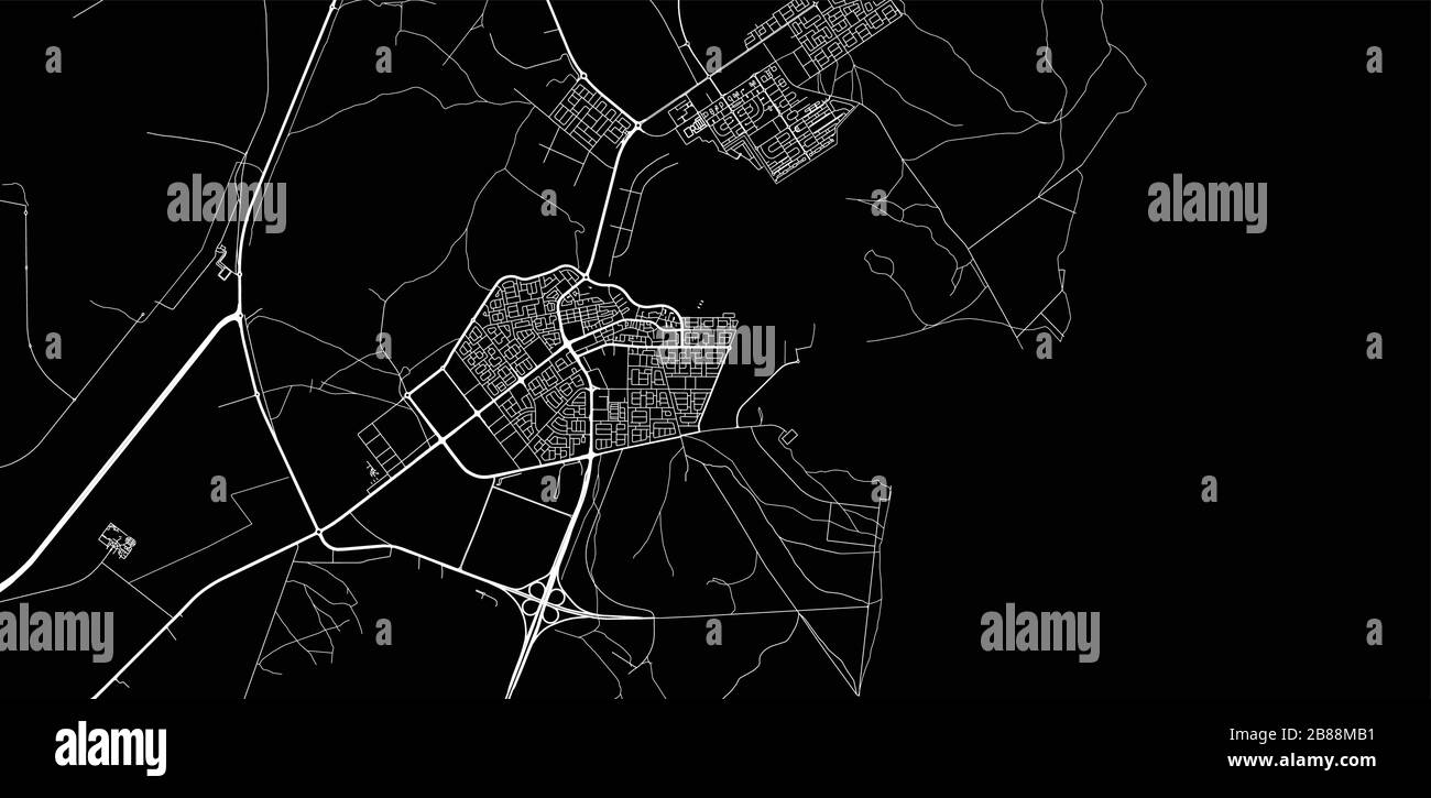 Urban vector city map of Al Khor, Qatar Stock Vector Image & Art - Alamy