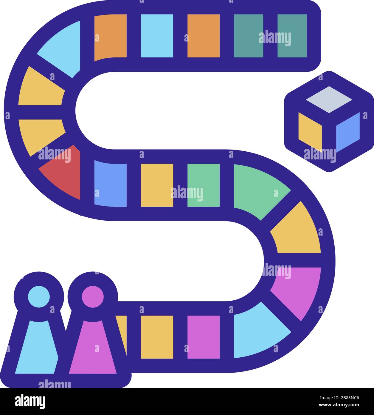 Board game icon vector outline illustration Stock Vector Image & Art ...