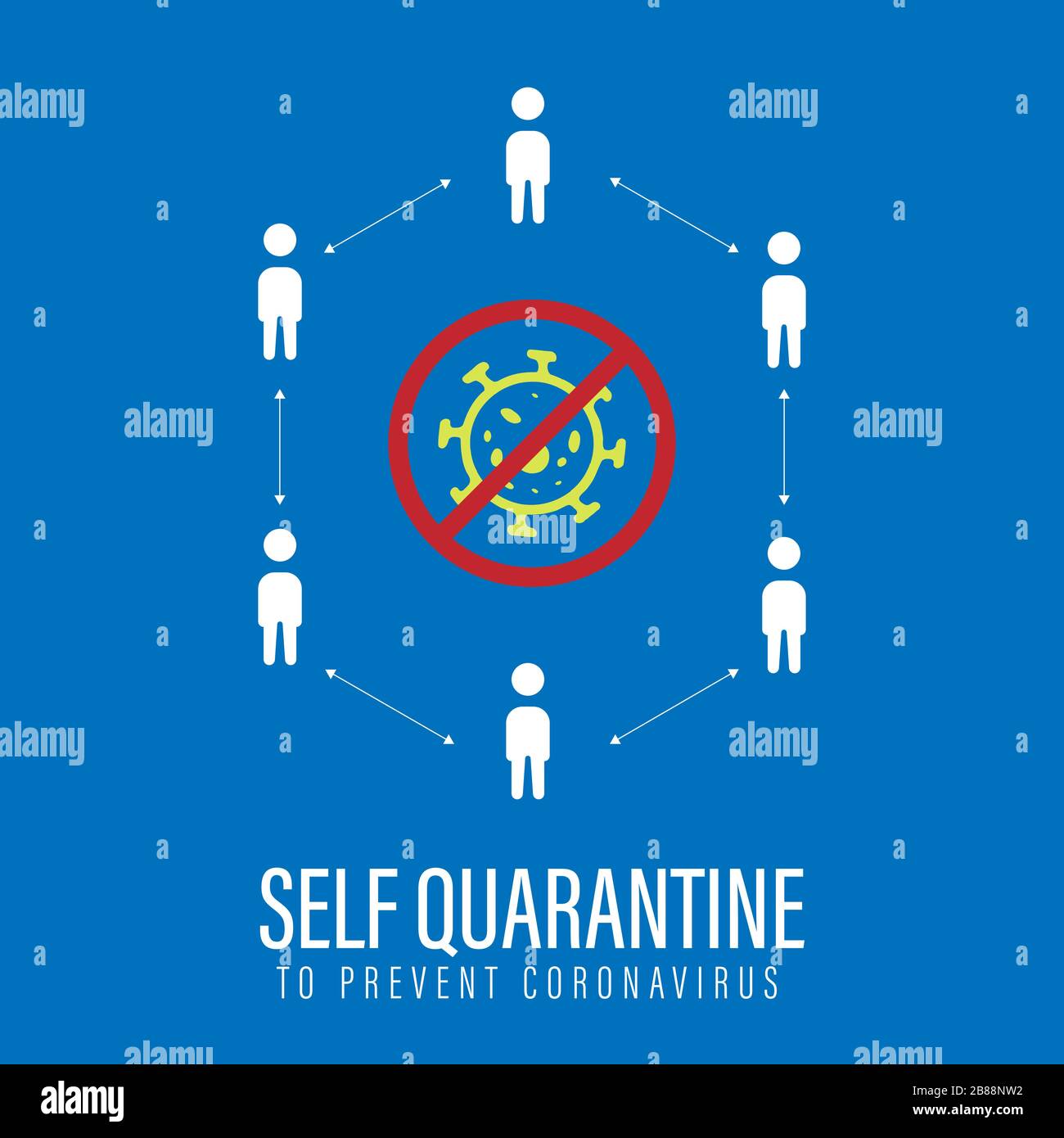 Social or physical distancing, keep distance in public society people ...