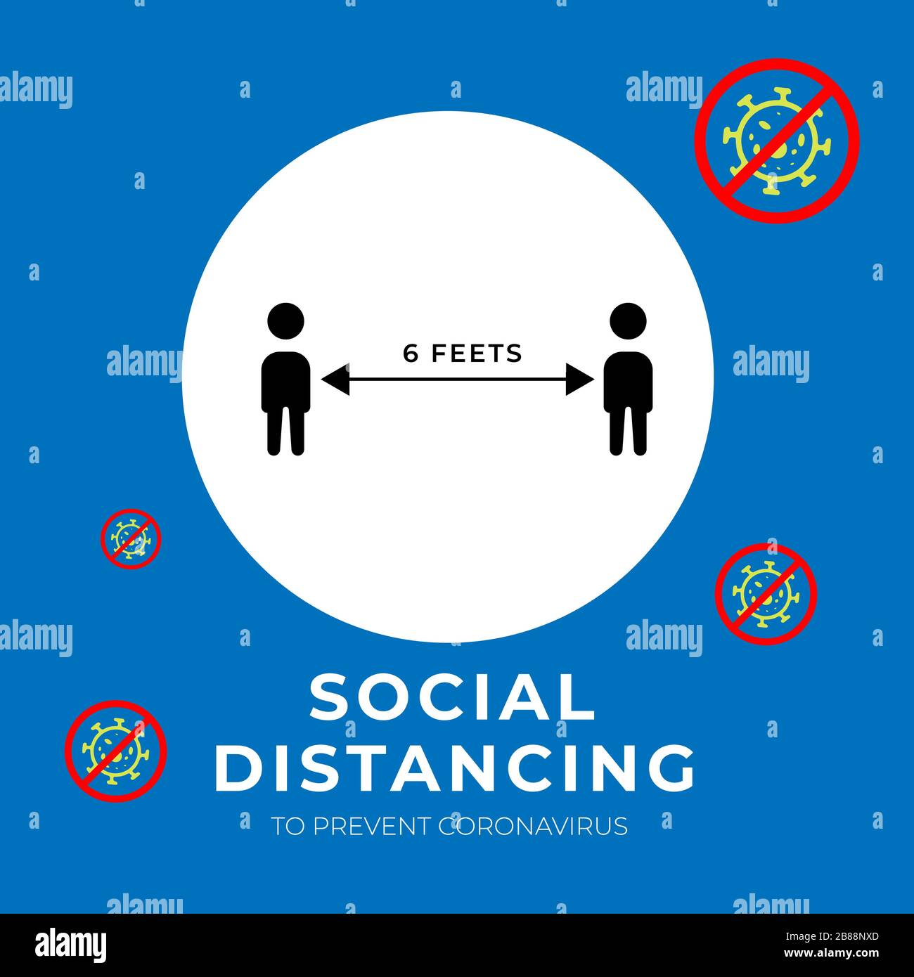 Social or physical distancing, keep distance in public society people ...