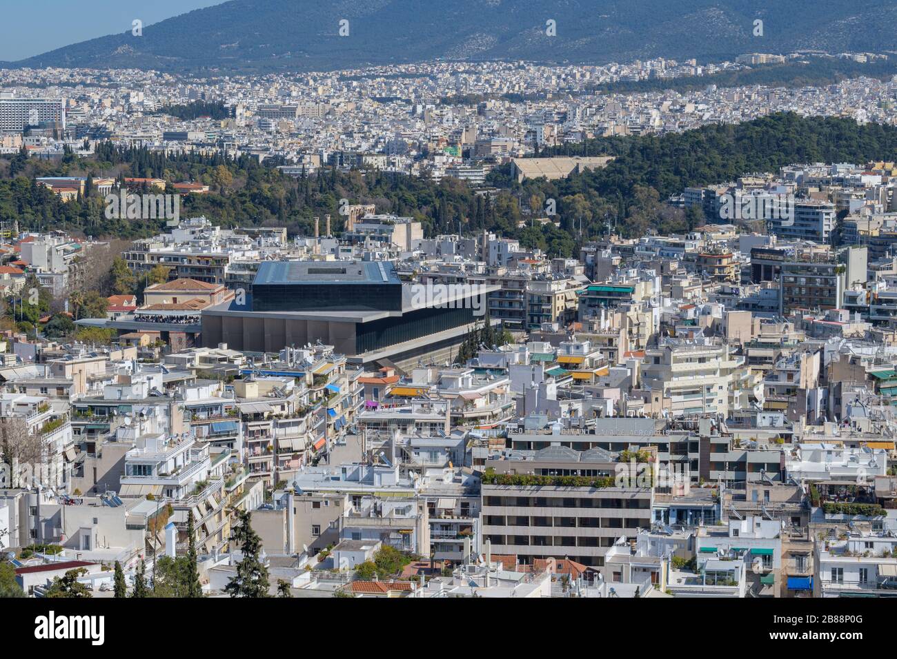 Aerial view athens greece museum hi-res stock photography and images ...