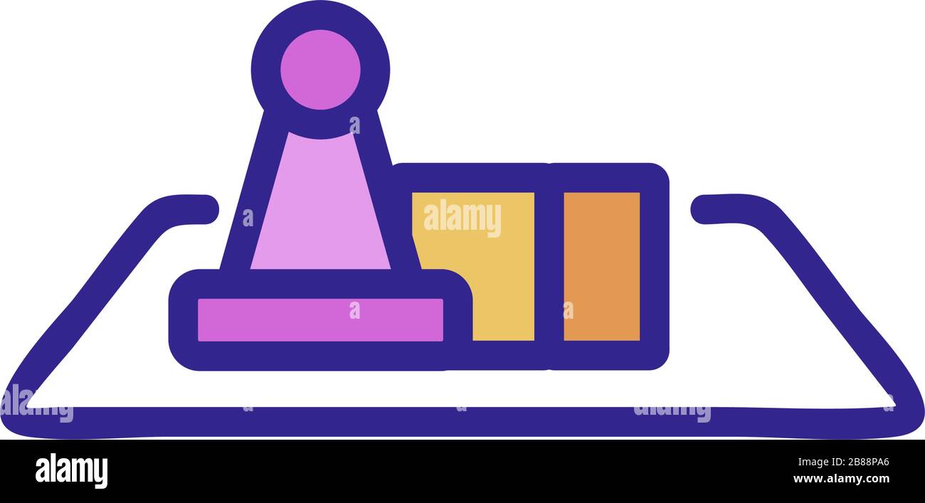 the game table icon vector outline illustration Stock Vector Image ...