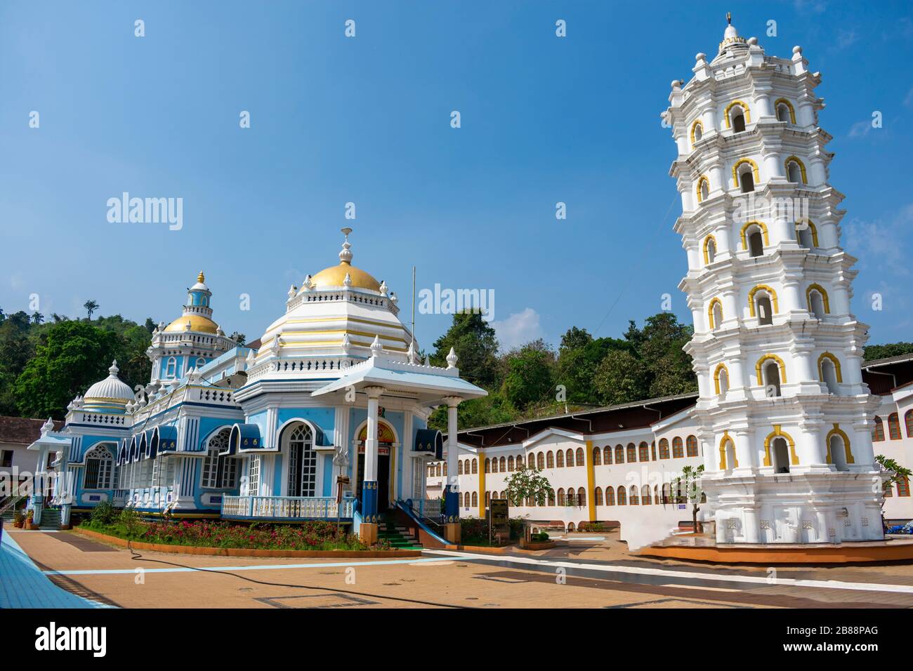 India, Goa - January 2 2020 - The Shri Nageshi temple Stock Photo - Alamy