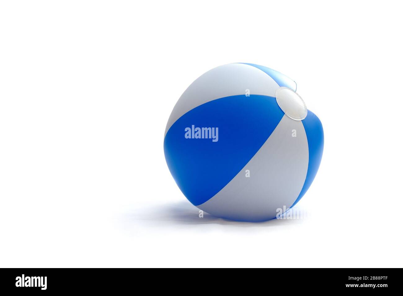 Inflatable PVC beach ball isolated on white Stock Photo - Alamy