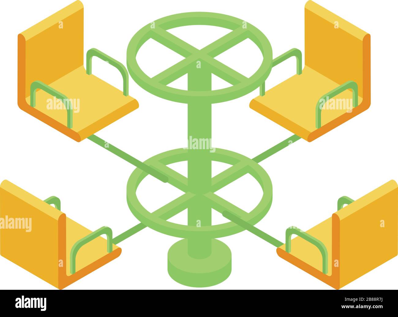 Merry go round icon, isometric style Stock Vector Image & Art - Alamy