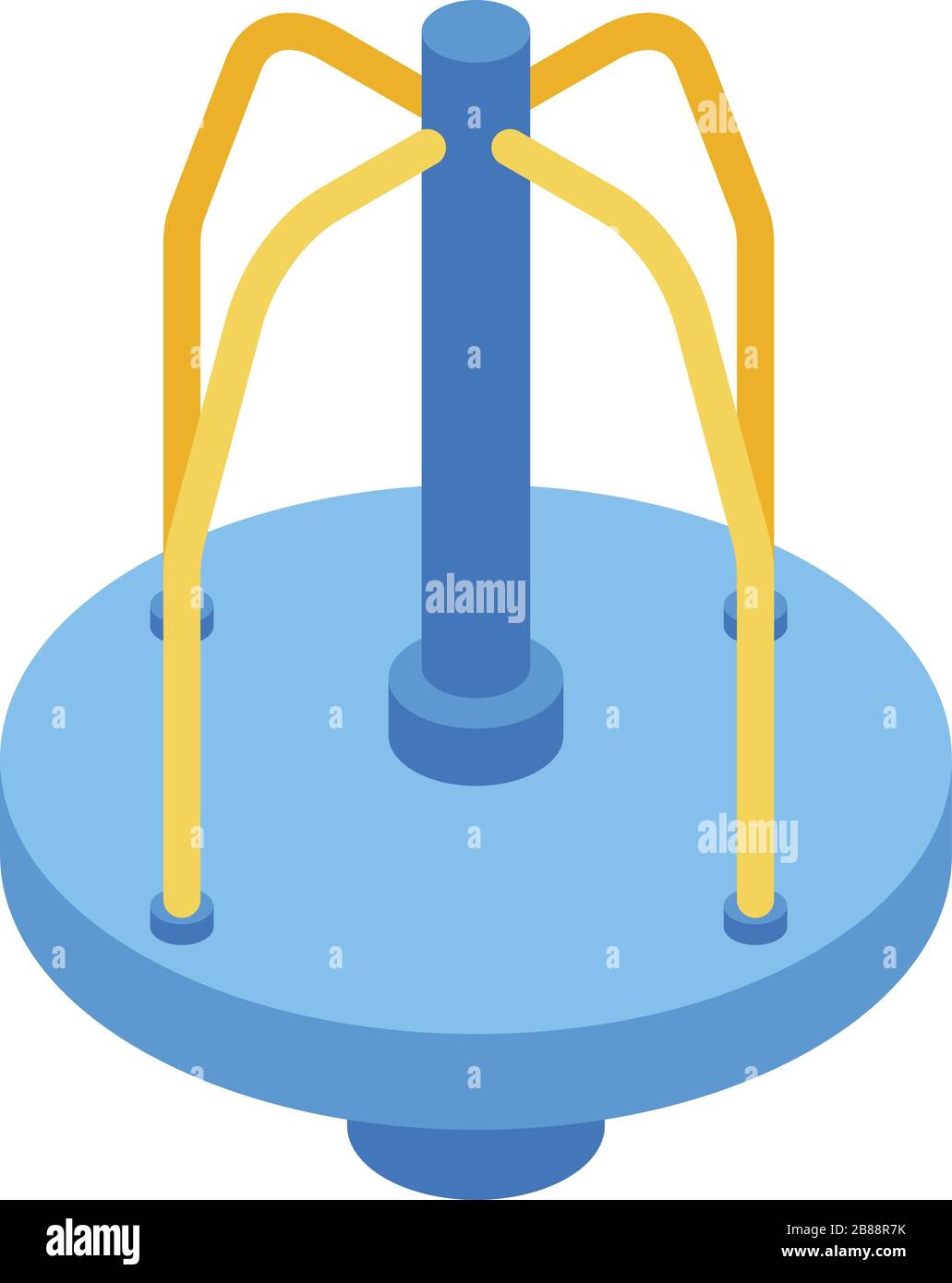 Classic merry go round icon, isometric style Stock Vector Image & Art ...