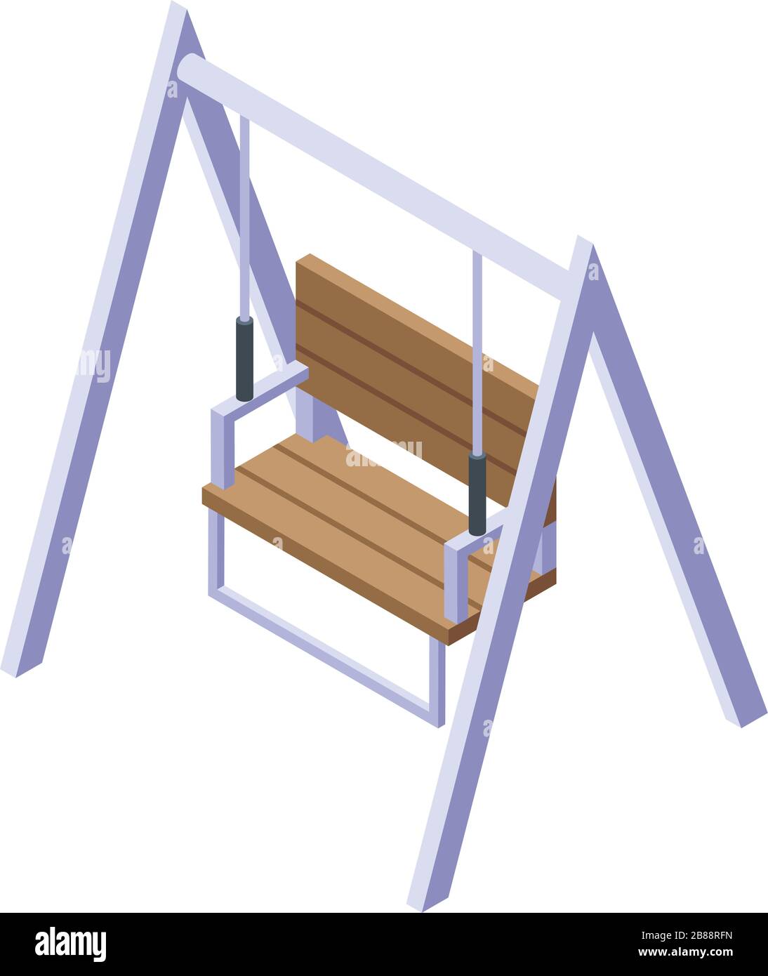 Wood porch swing Stock Vector Images - Alamy