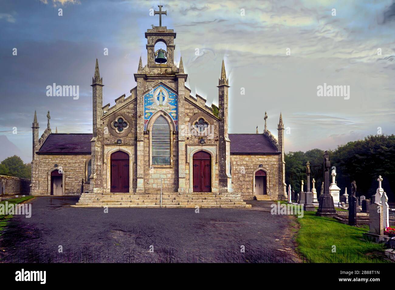 Saint Patric Church in the village of Newtown in County Carlow,Ireland ...