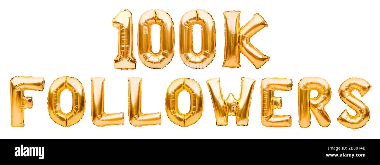 100k followers hi-res stock photography and images - Alamy