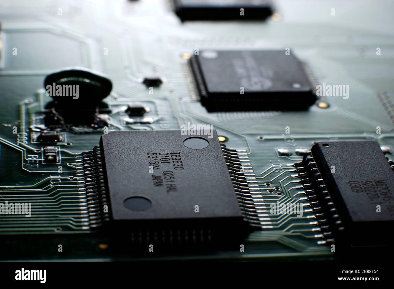 Computer board soldered chips hi-res stock photography and images - Alamy