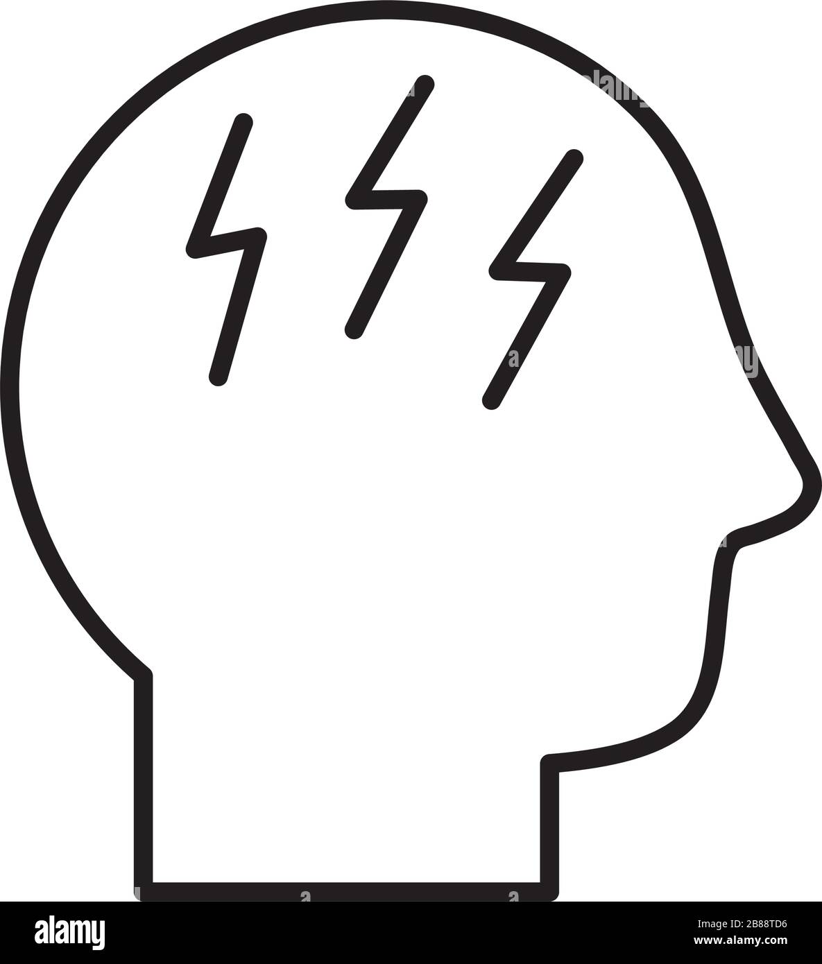 Headache symbol Stock Vector Images - Alamy