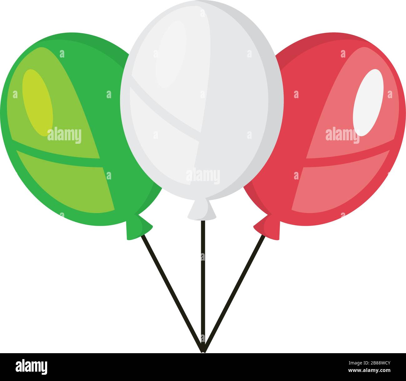 helium balloons on white background vector illustration design Stock ...