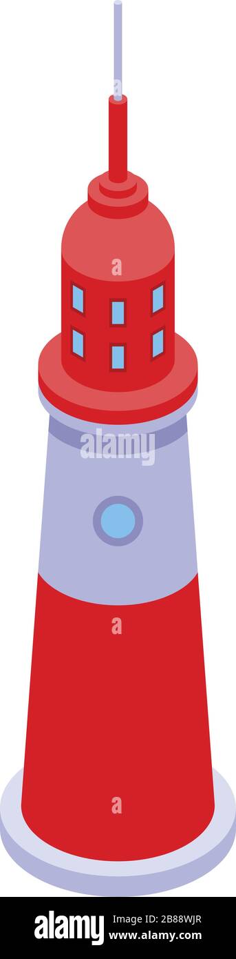 Red rock lighthouse Stock Vector Images - Alamy