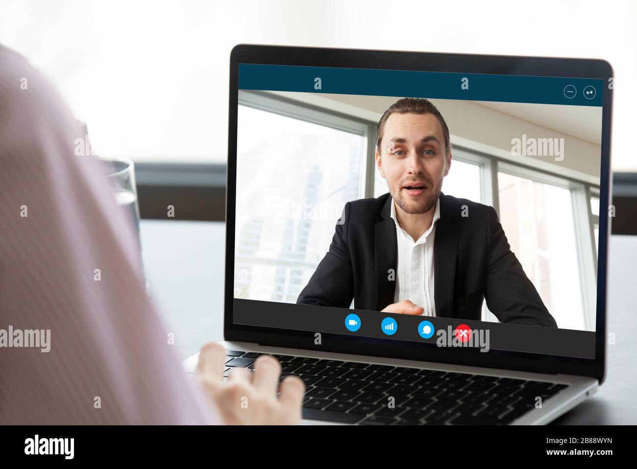 Webcam woman hi-res stock photography and images - Alamy