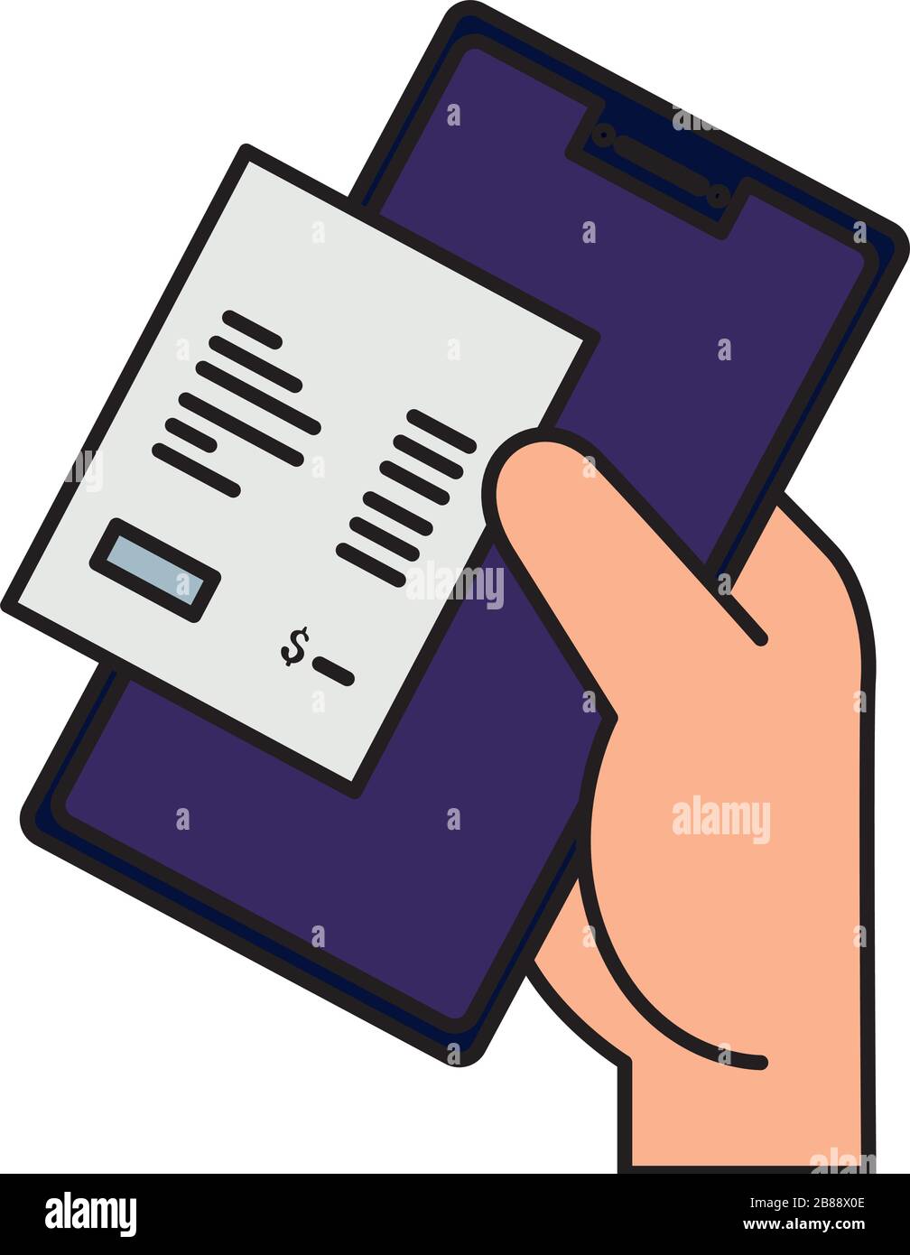 paper voucher with smartphone and hand Stock Vector Image & Art - Alamy