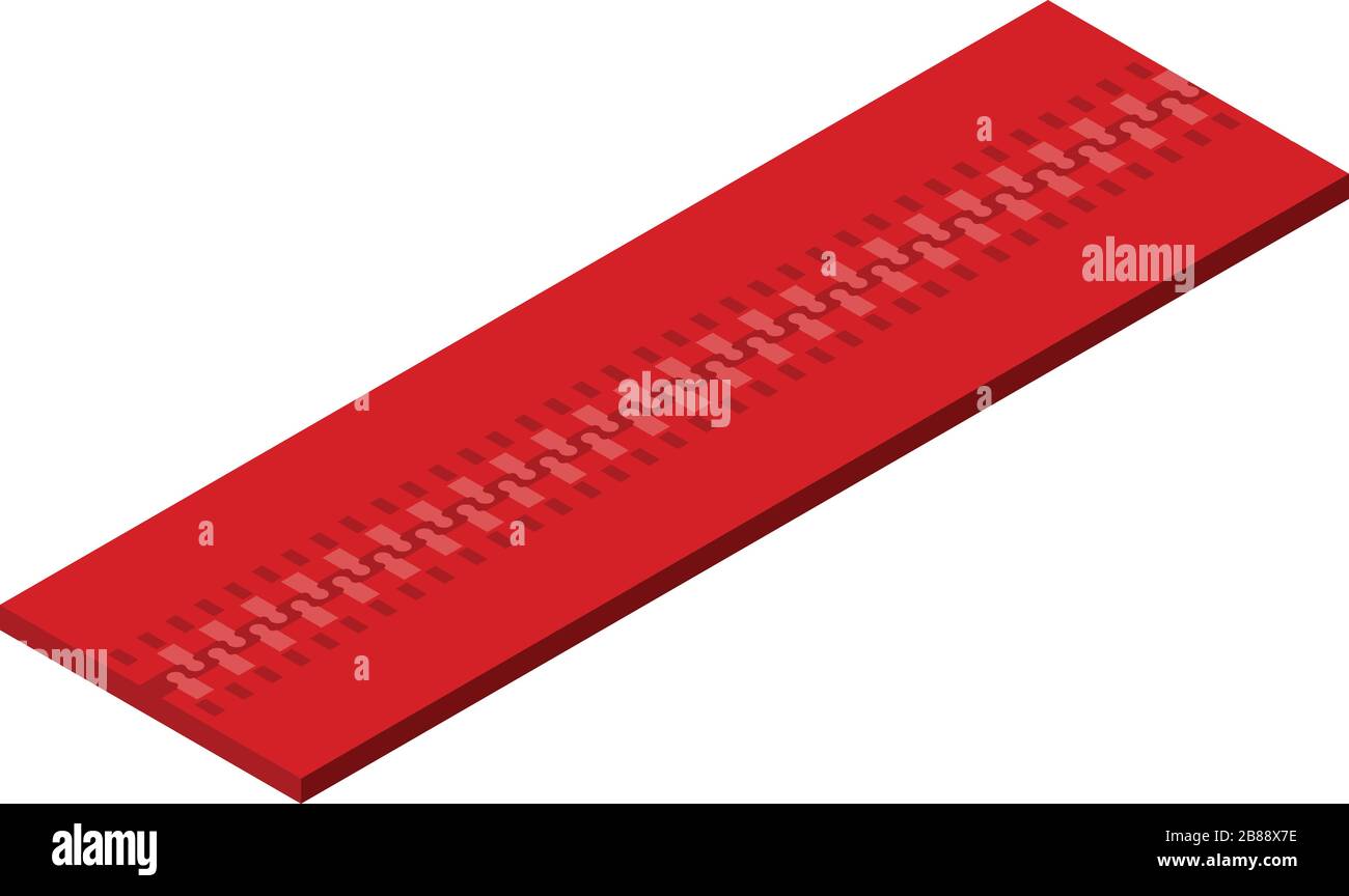 Red zipper icon, isometric style Stock Vector Image & Art - Alamy