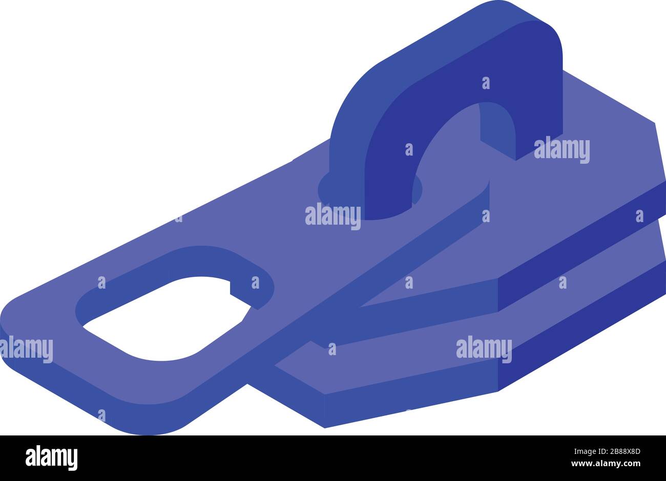 Zipper puller icon, isometric style Stock Vector Image & Art - Alamy
