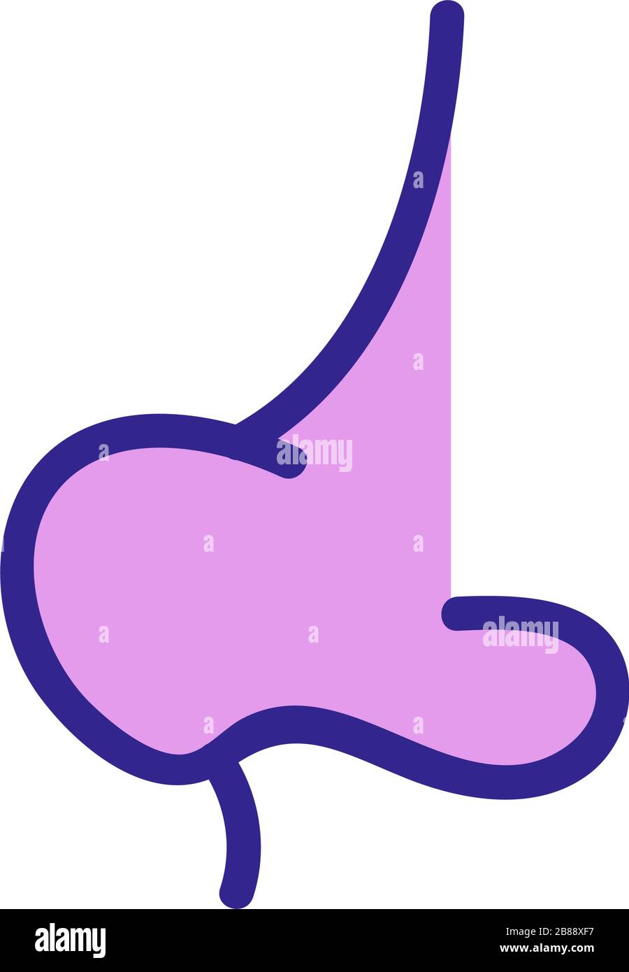 potato nose icon vector outline illustration Stock Vector Image & Art ...