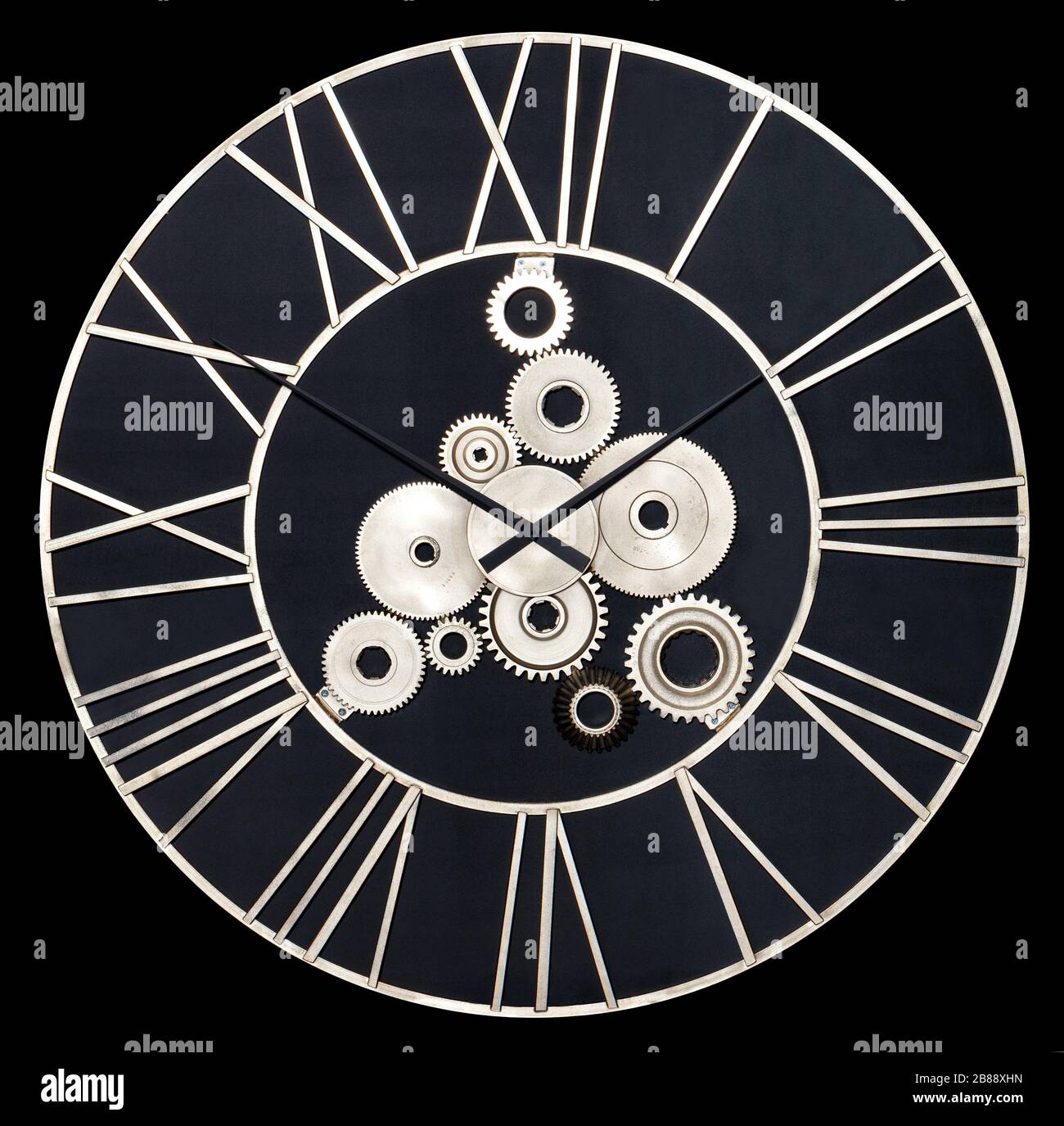 Black white clock face texture hi-res stock photography and images - Alamy