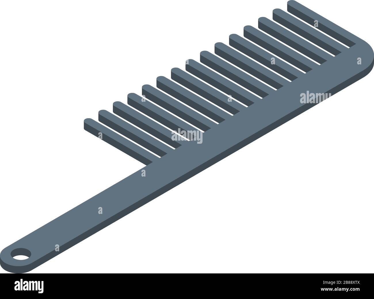 Black plastic comb icon cartoon Stock Vector Images - Alamy