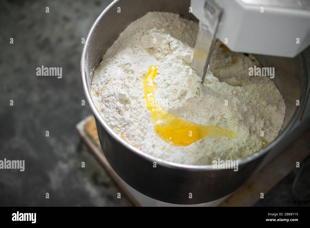 Woman kneading dough bread manufacturing hi-res stock photography and ...