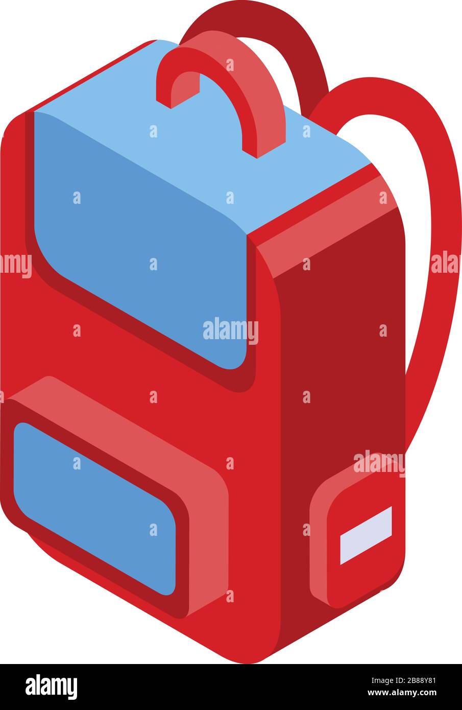 Kid backpack icon, isometric style Stock Vector Image & Art - Alamy