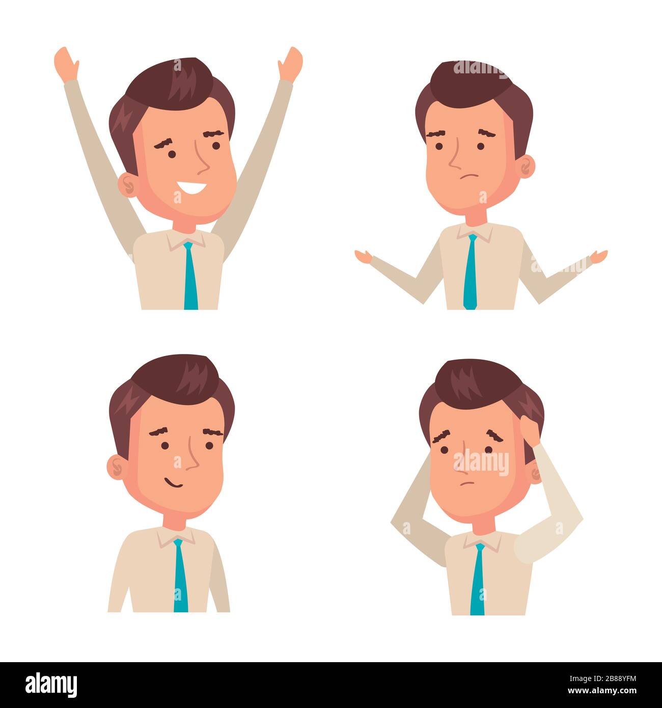 group of businessmen avatar characters Stock Vector Image & Art - Alamy