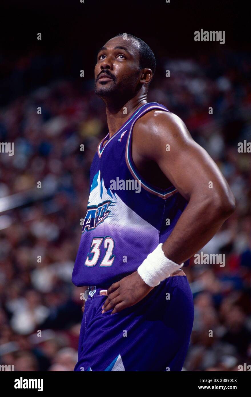 Karl Malone of the Utah Jazz Stock Photo - Alamy