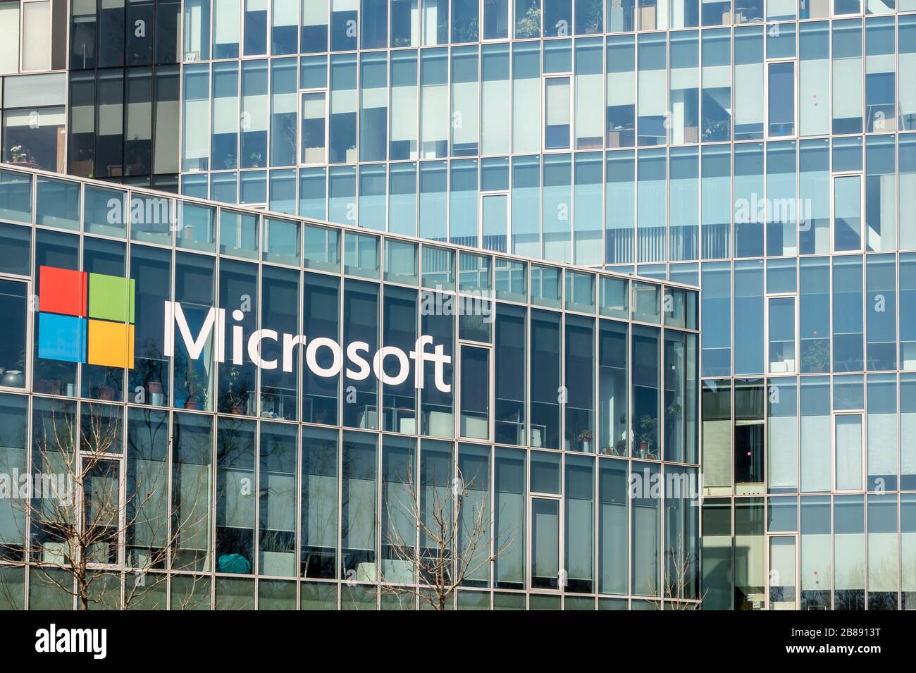 Bucharest/Romania - 03.19.2020: Microsoft offices in Bucharest, Romania ...