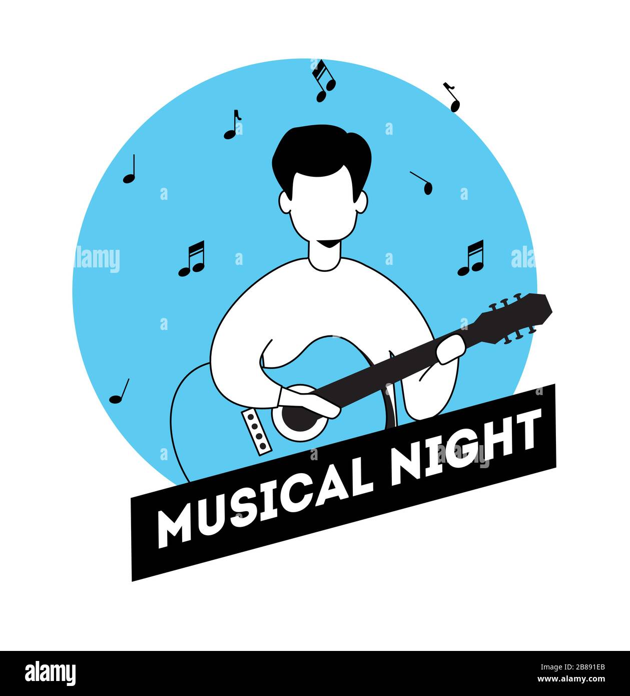 Musical night Stock Vector Images - Alamy