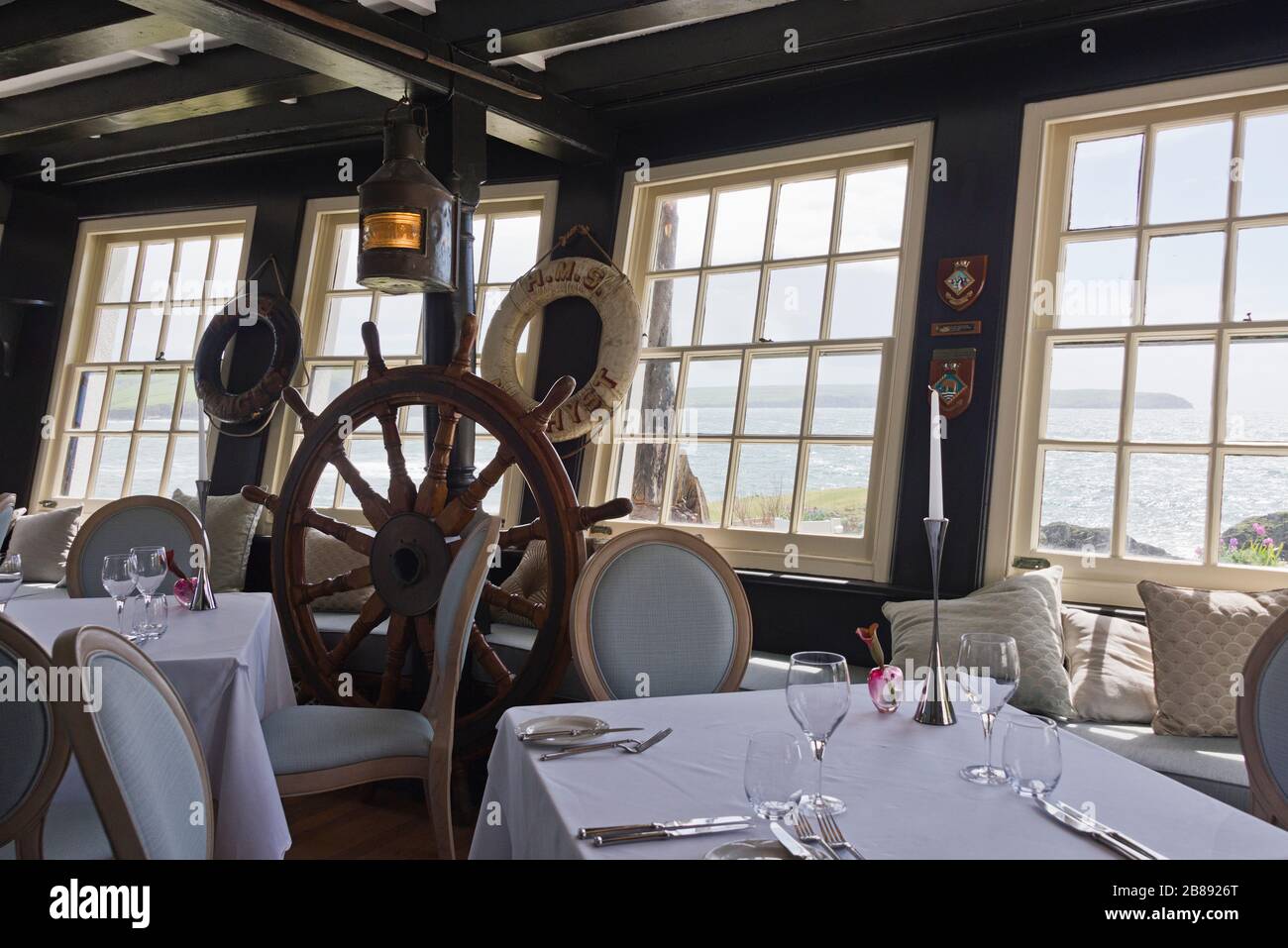 The Nettlefold / Captains Table Restaurant at the Burgh Island Hotel ...