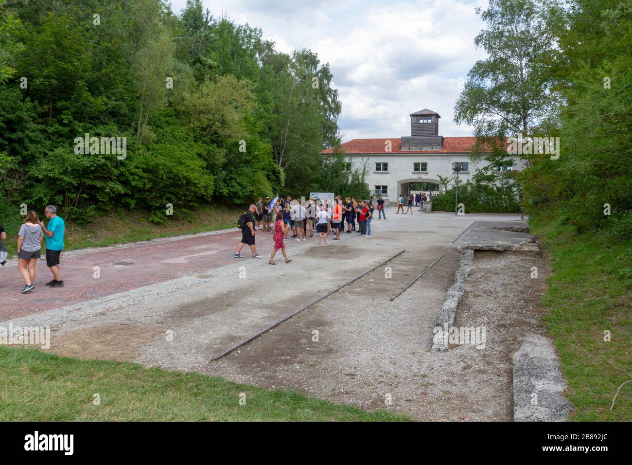 Remains of railway platform used to transport some prisoners to the ...