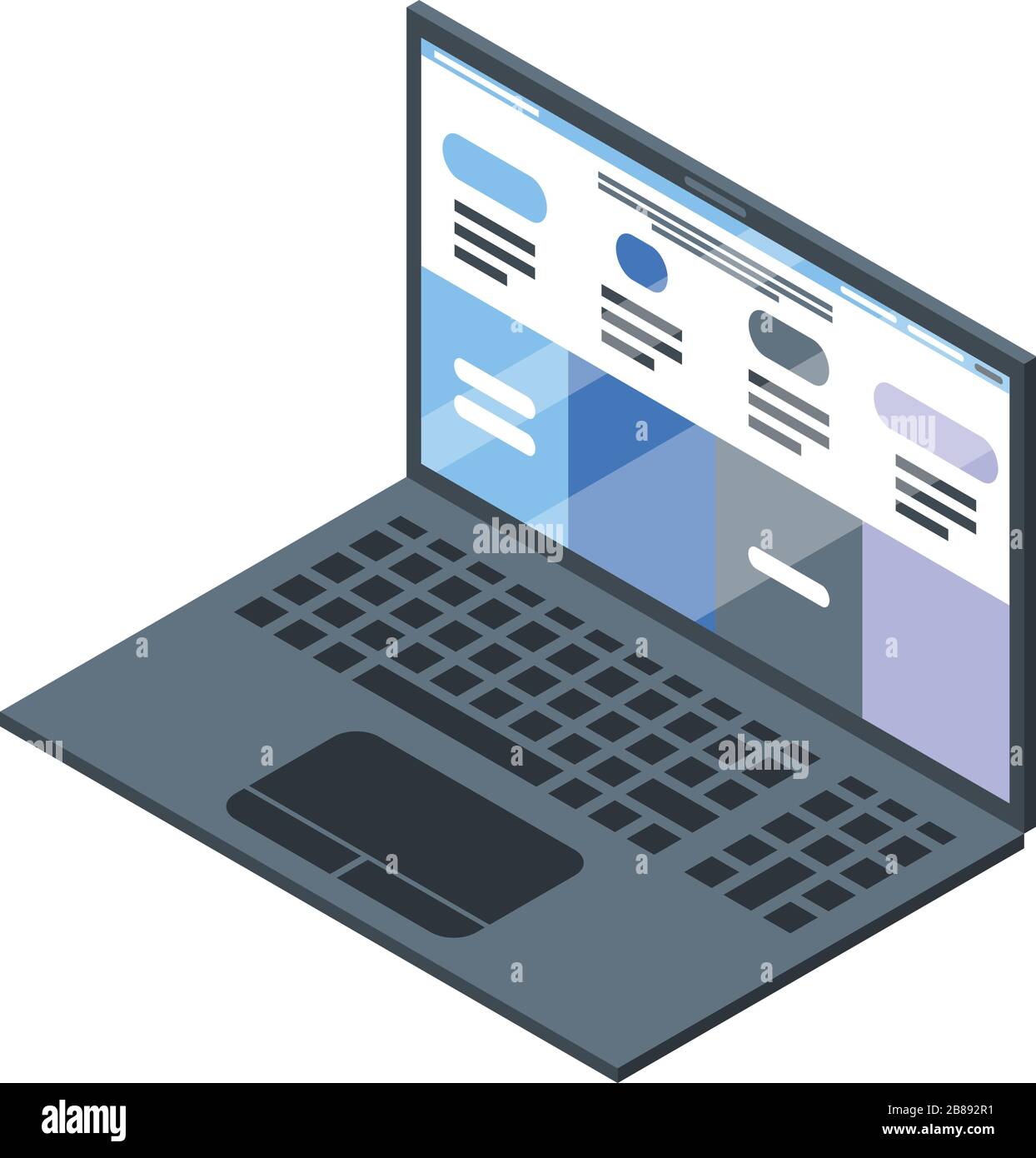 Architect laptop icon, isometric style Stock Vector Image & Art - Alamy