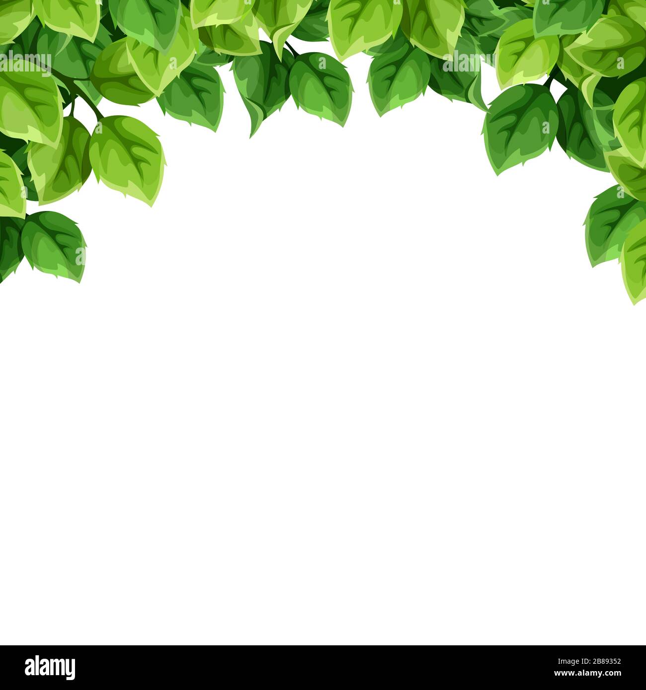 Copy space leaves spring Stock Vector Images - Alamy