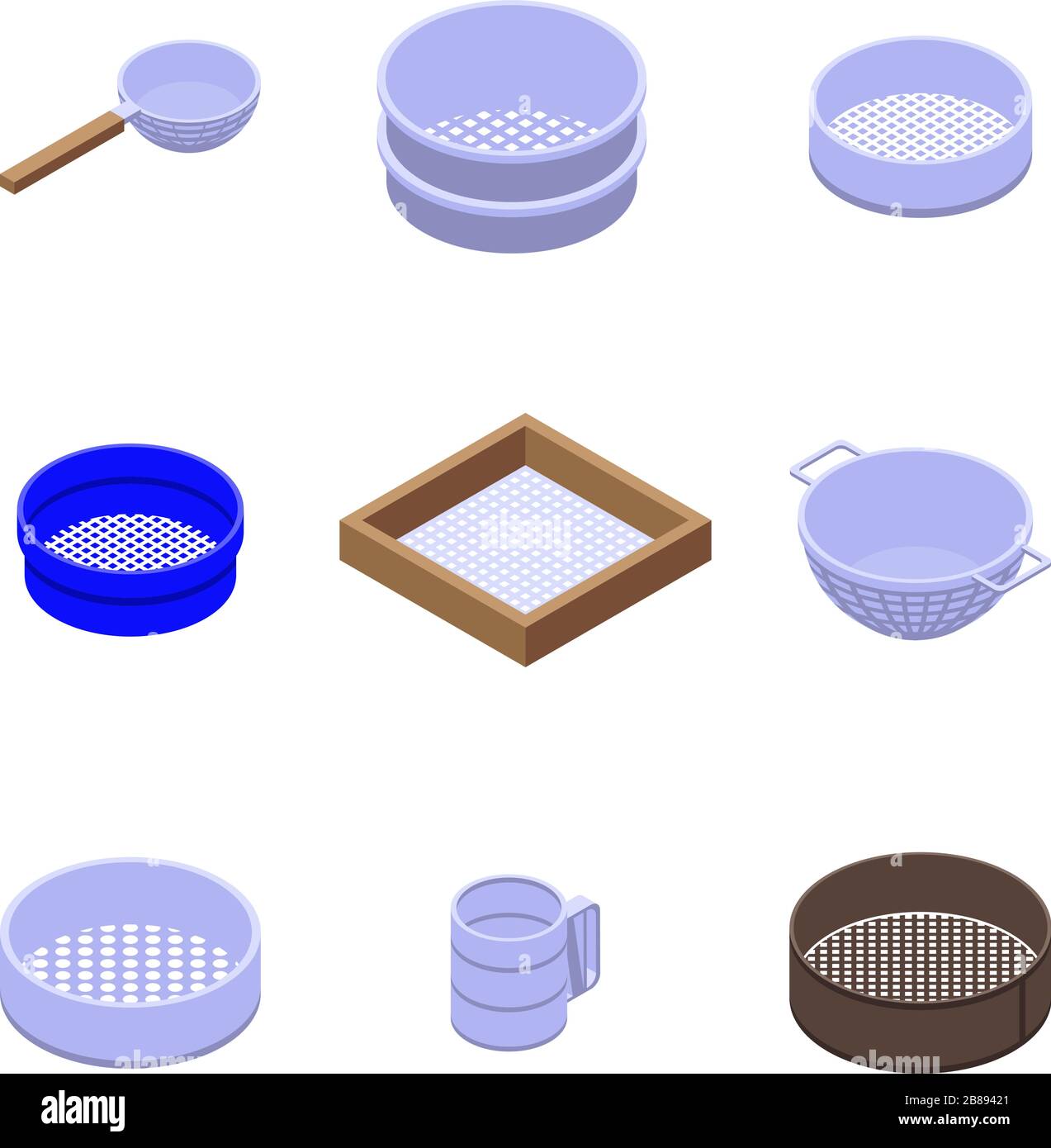 Wooden flour sieve Stock Vector Images - Alamy