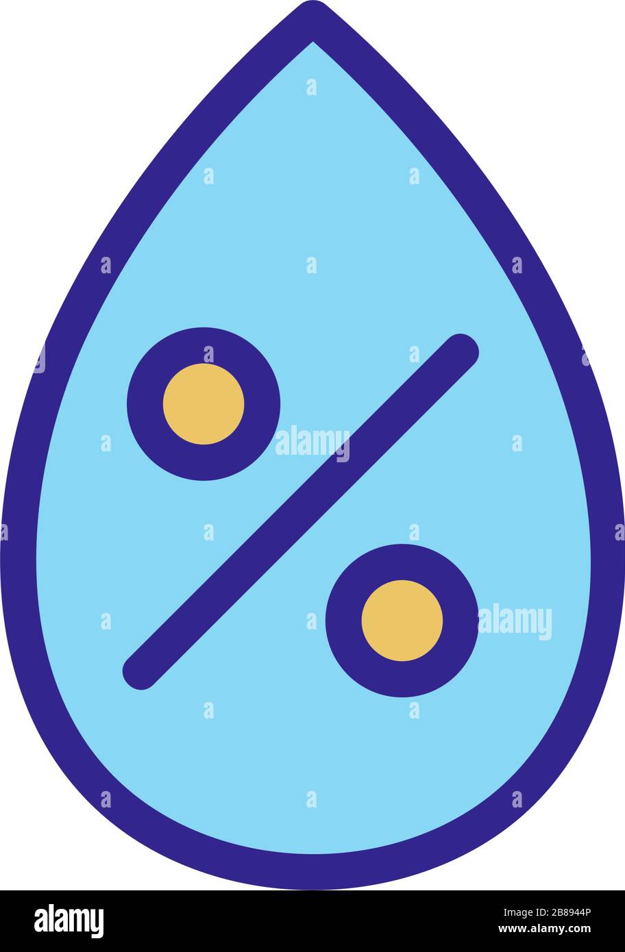 the moisture content icon vector outline illustration Stock Vector ...