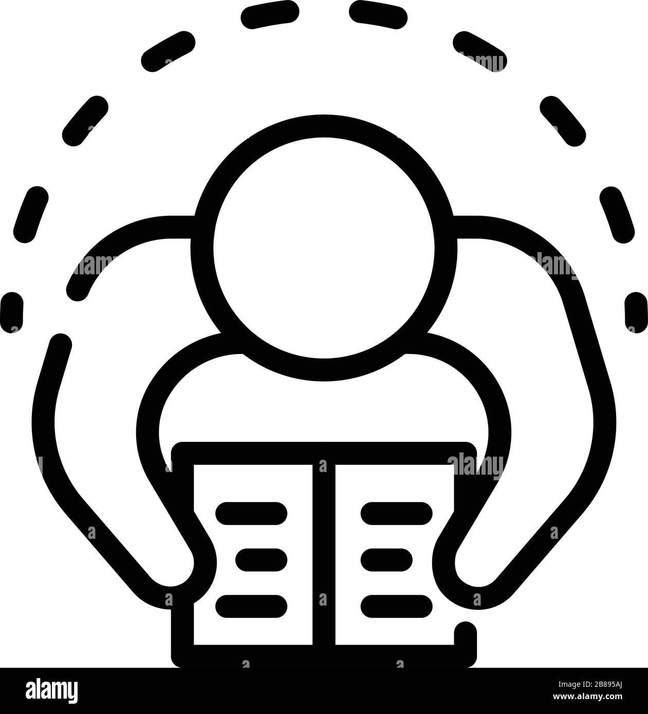 Home book reading icon, outline style Stock Vector Image & Art - Alamy