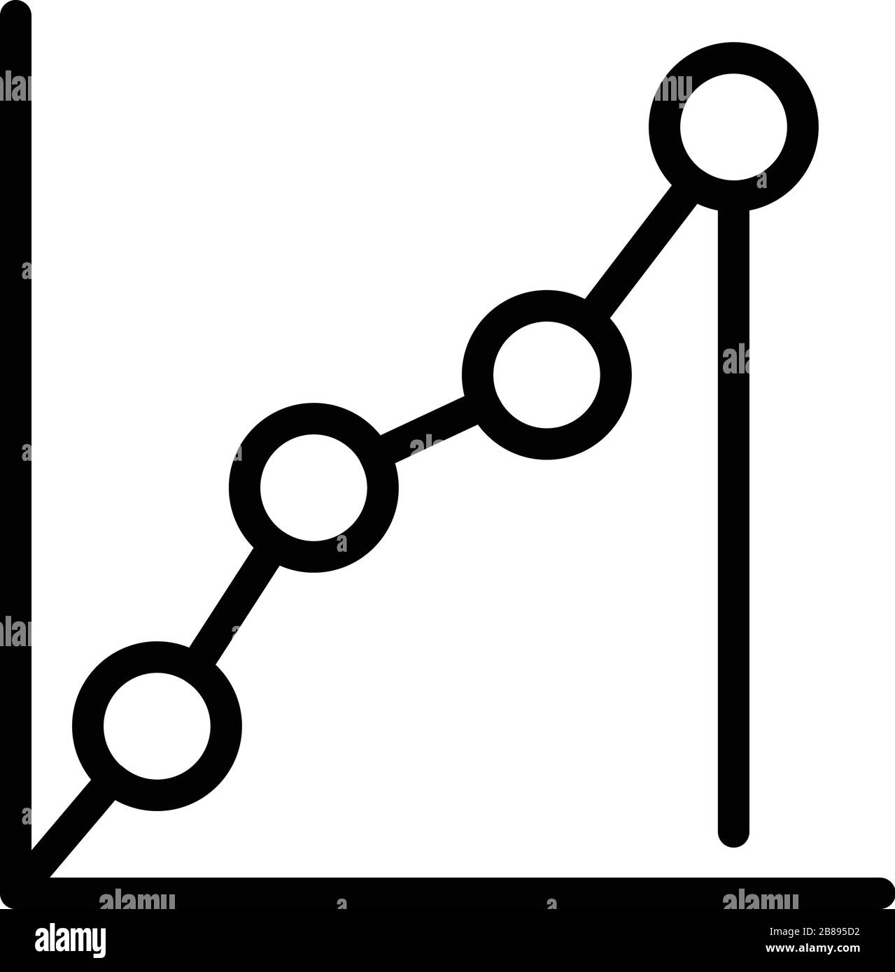 Progression data icon, outline style Stock Vector Image & Art - Alamy