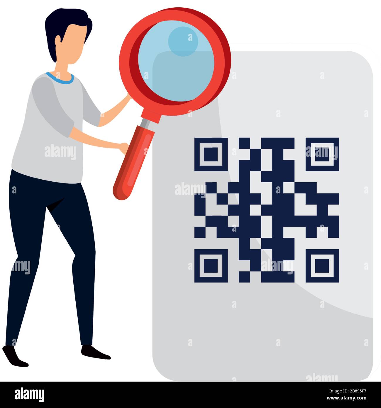 Optical identification system Stock Vector Images - Alamy