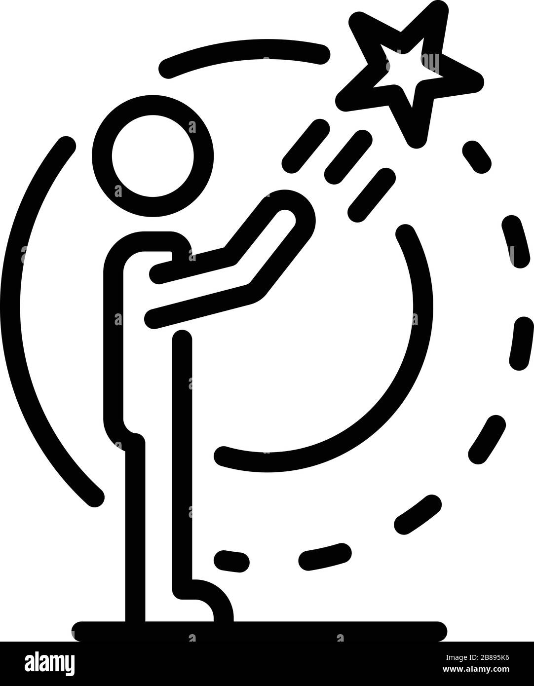 Star explore skill icon, outline style Stock Vector Image & Art - Alamy