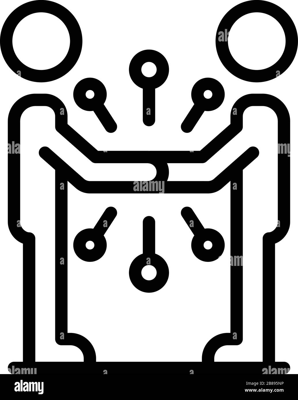 Learning teamwork icon, outline style Stock Vector Image & Art - Alamy