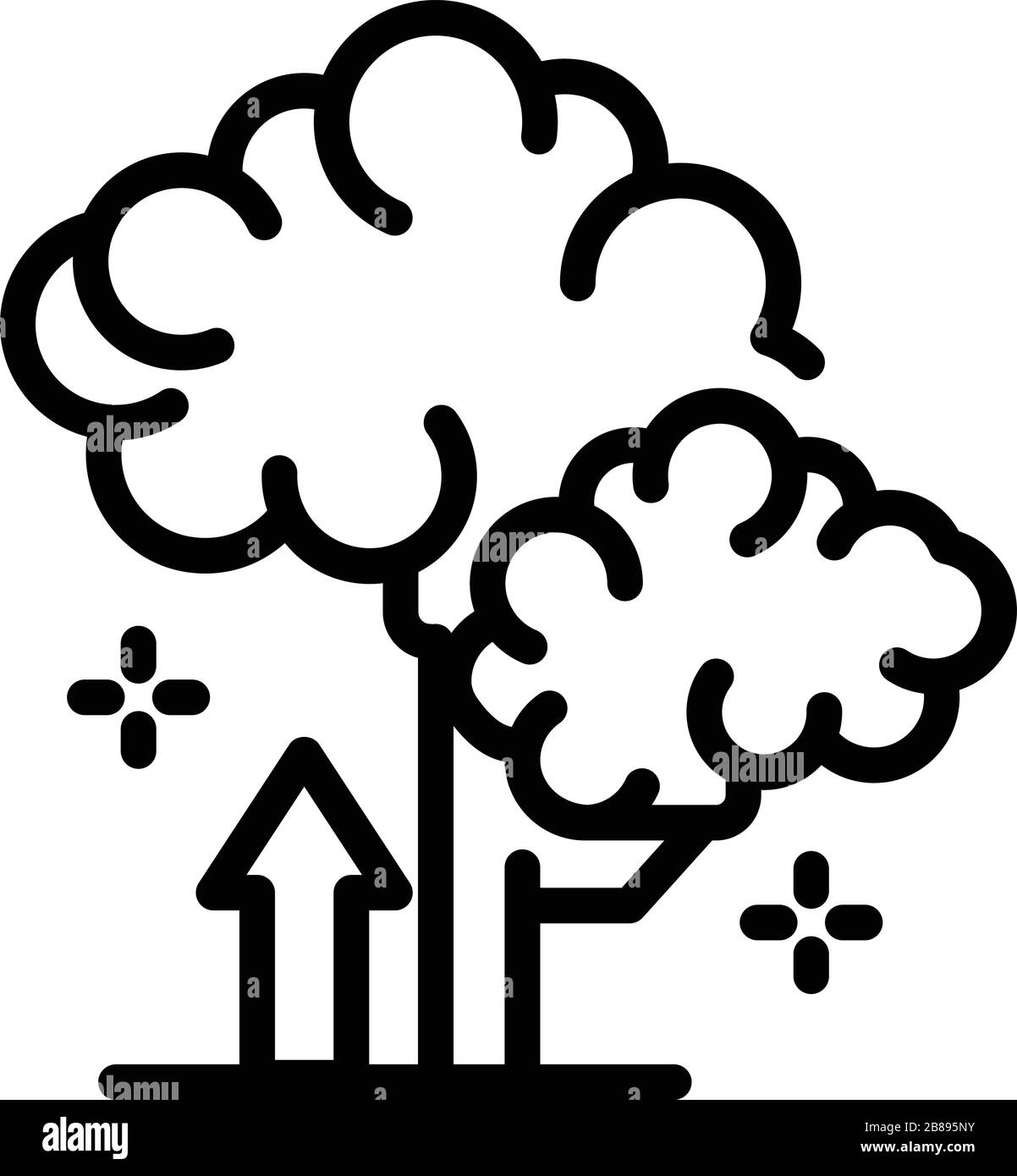 Engine brain icon outline Black and White Stock Photos & Images - Alamy