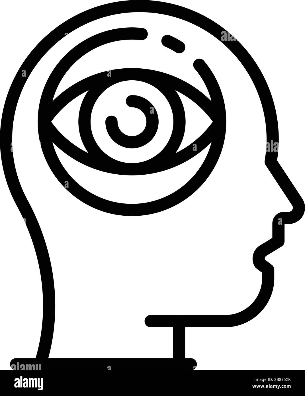 Eye mind life skill icon, outline style Stock Vector Image & Art - Alamy