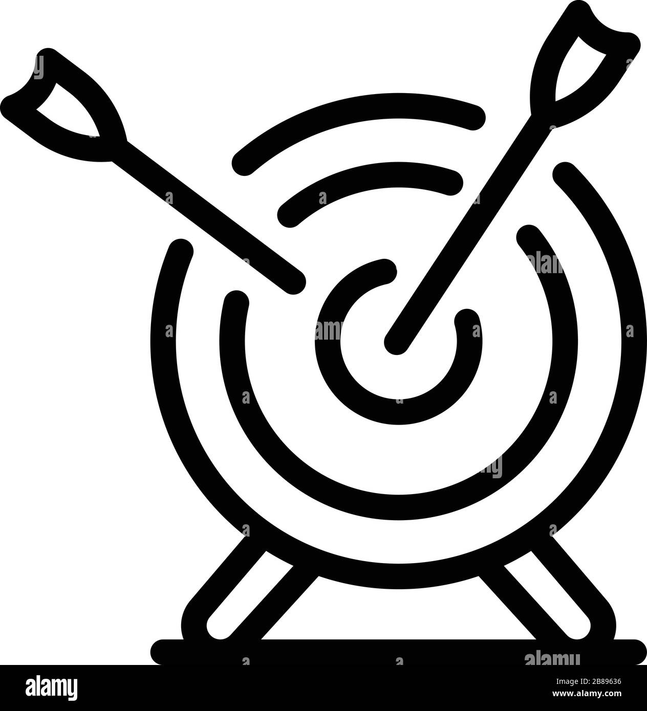 Arch target icon, outline style Stock Vector Image & Art - Alamy