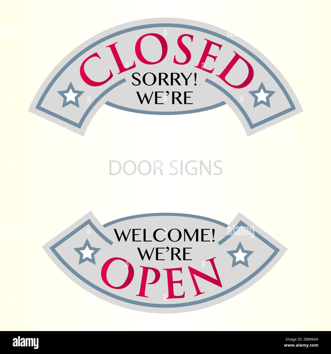 Door stickers Stock Vector Images - Alamy