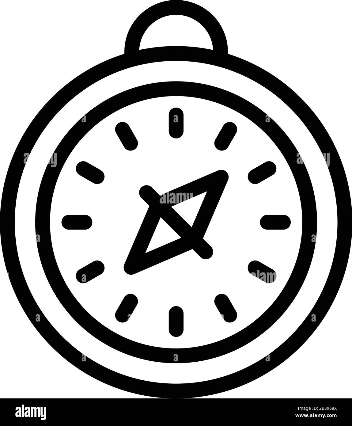 Hand compass mission icon, outline style Stock Vector Image & Art - Alamy