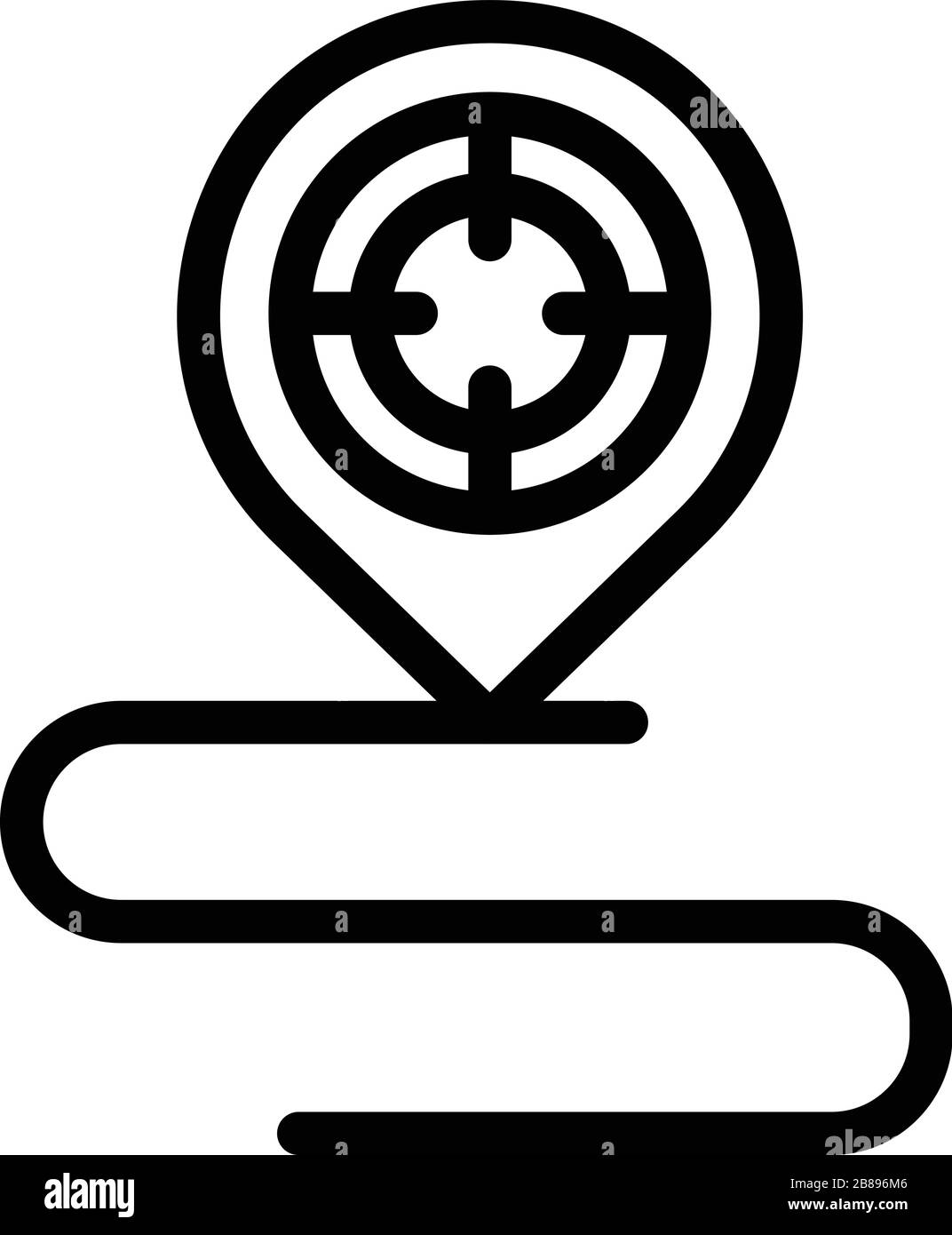 Map pointer eye icon Stock Vector Images - Alamy